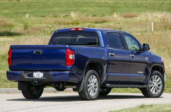The rear end of the 2014 Toyota Tundra Limited CrewMax | Torque News